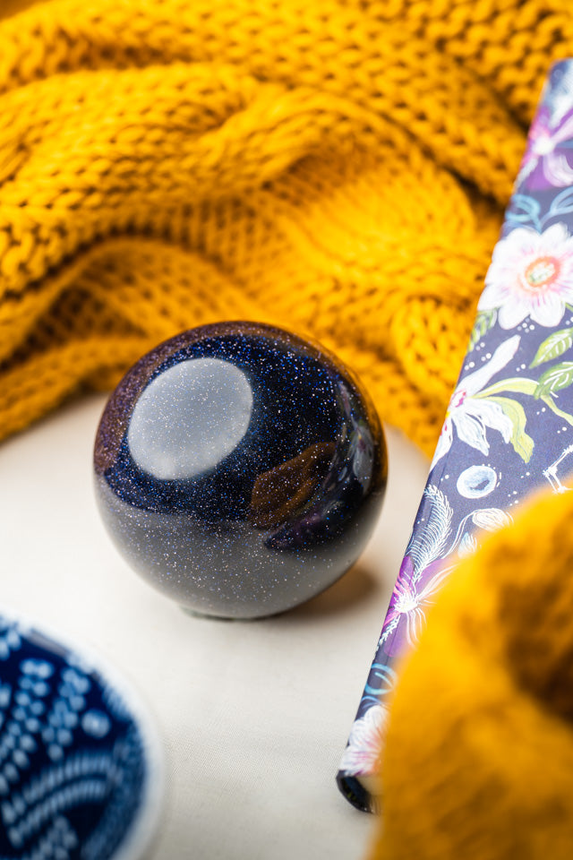 Blue Sandstone Sphere – Jade Mystics